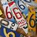 License Plate Number 6 Precut Number SIX Ready for - Etsy