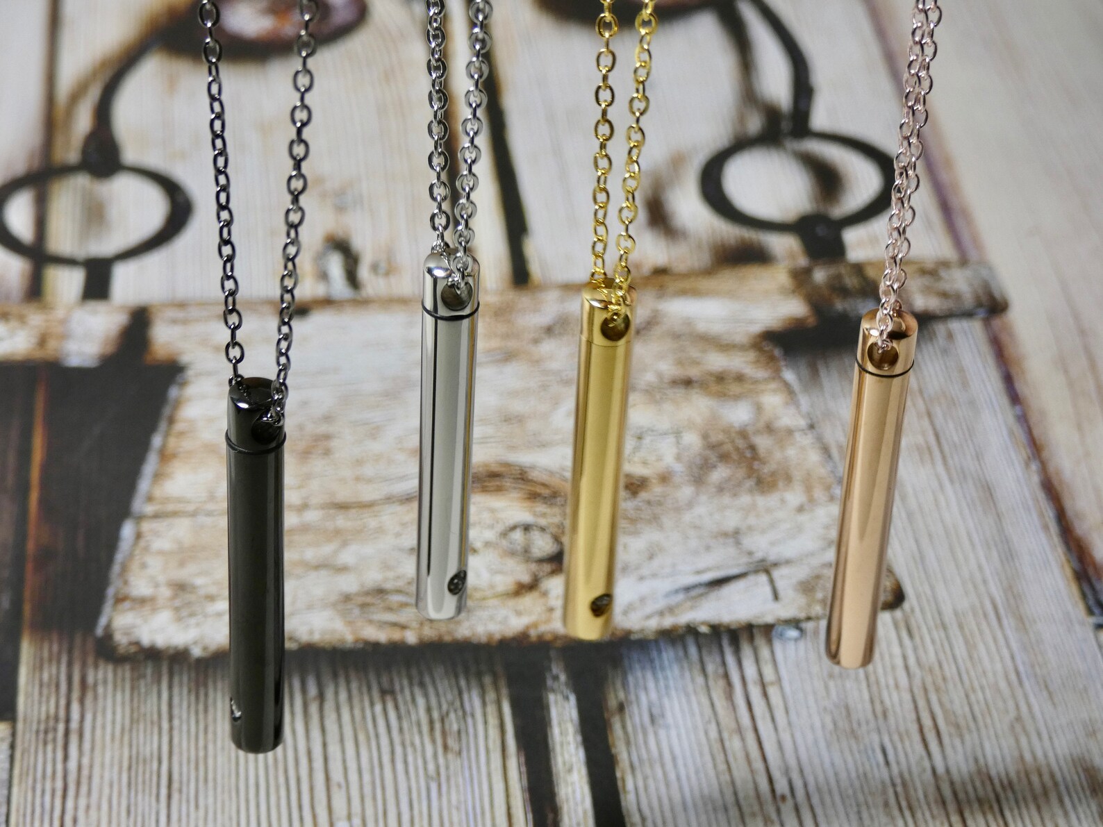 Urn Necklace Thin Capsule Necklace Cremation Pendant for | Etsy