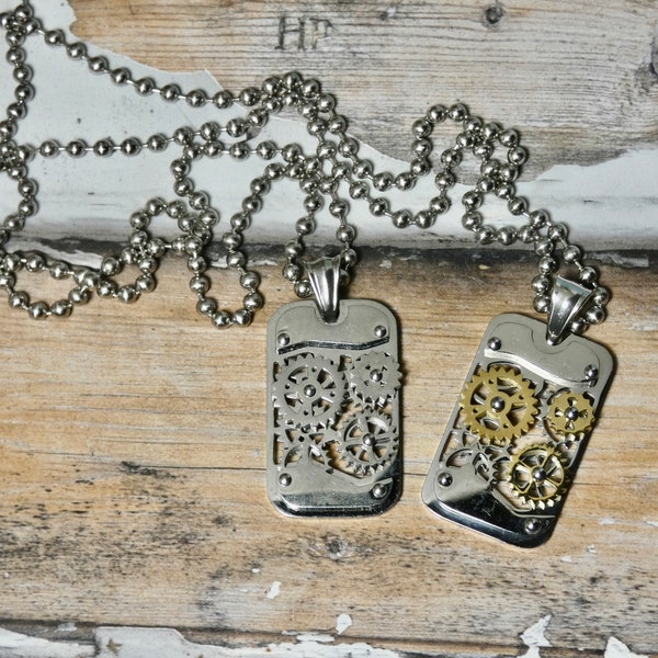 Gear Necklace - Etsy