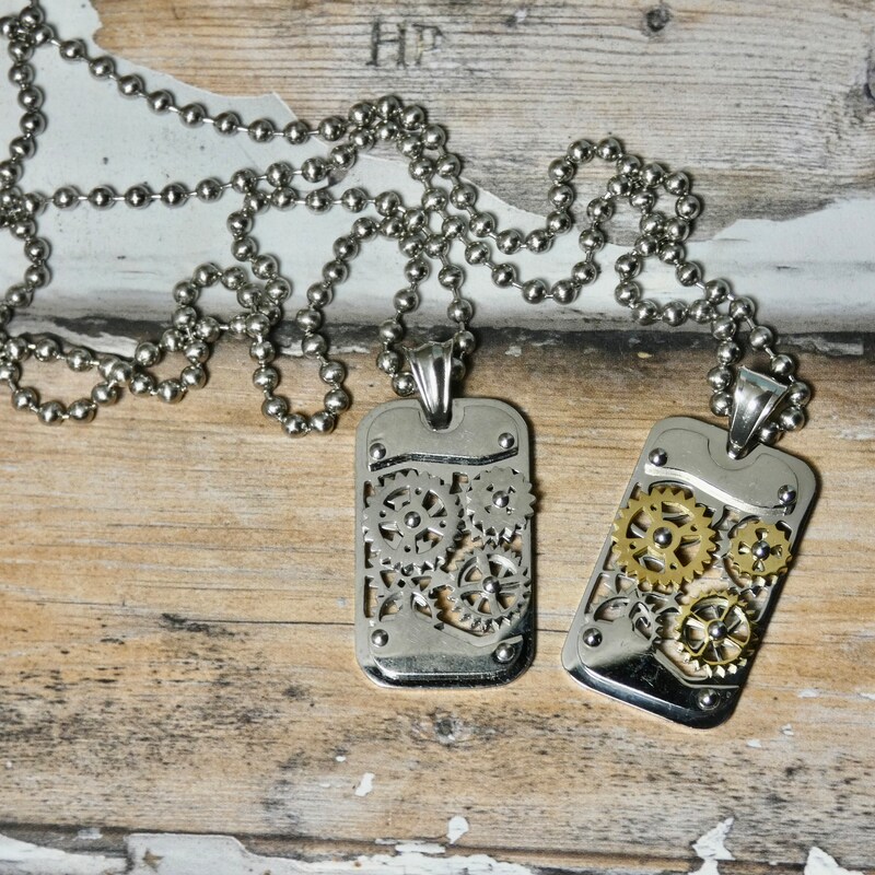 Gear Necklace - Etsy