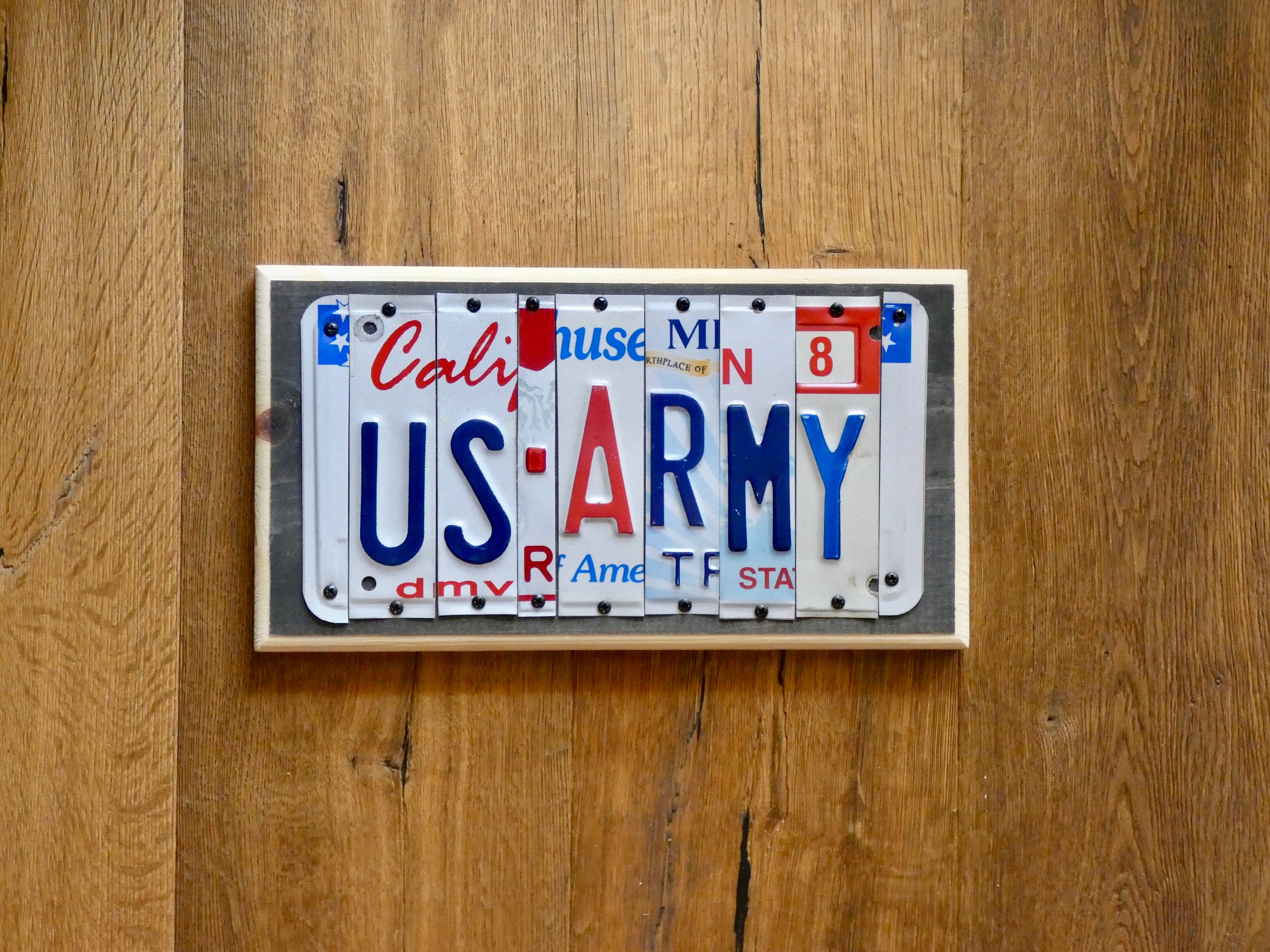 US ARMY Custom License Plate Sign Or choose a customized | Etsy