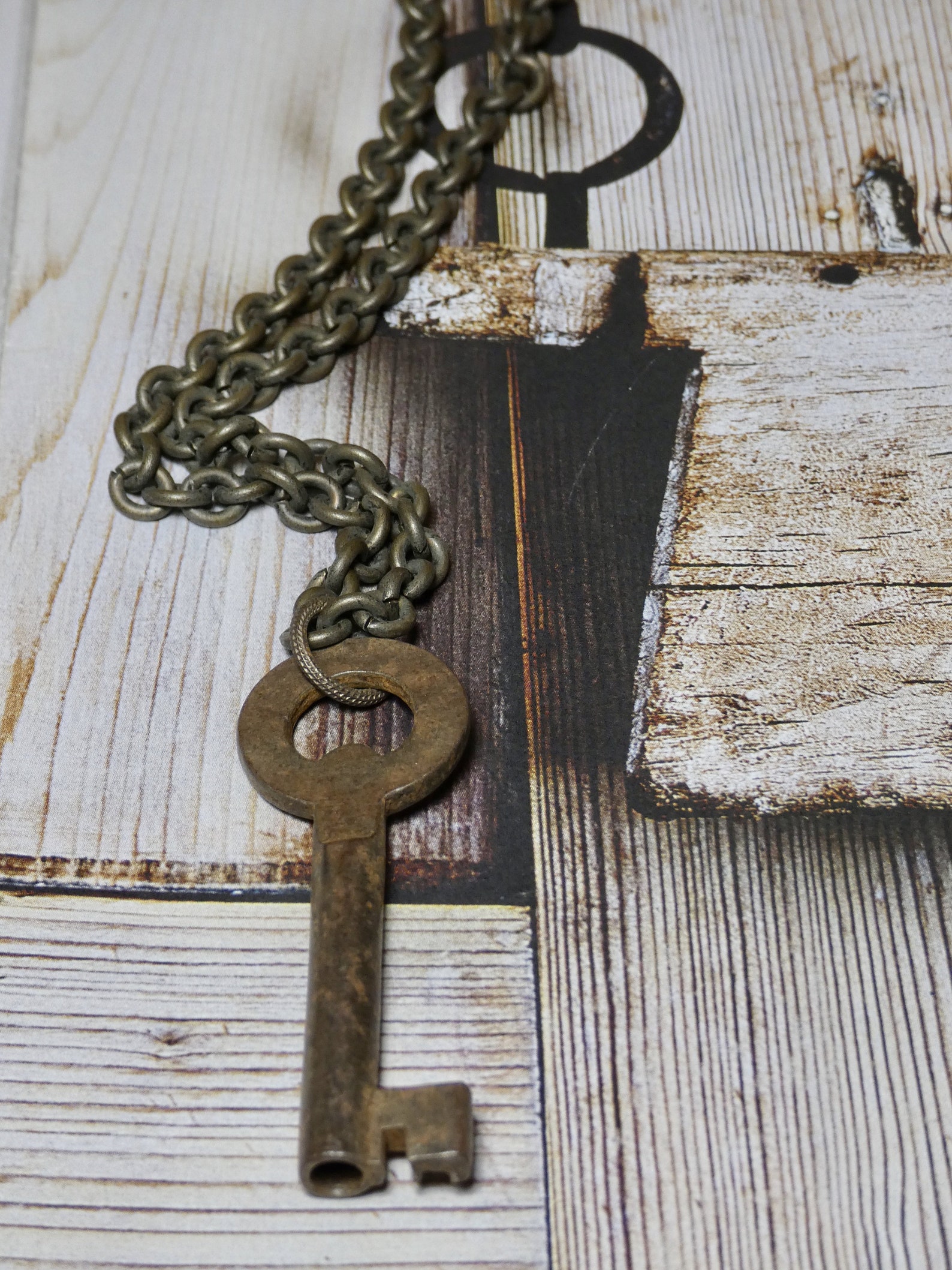 One of a Kind Vintage Rare Skeleton Key Necklace | Etsy