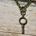 Tiny Vintage Key Necklace, Handcuff Key, Barrel Key, Clock Key - Etsy