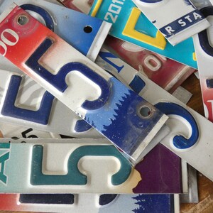 License Plate Number 5 Precut Number FIVE Ready for - Etsy