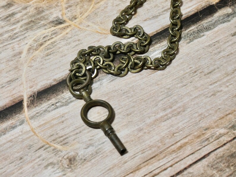 Tiny Vintage Key Necklace Handcuff Key Barrel Key Clock Key - Etsy