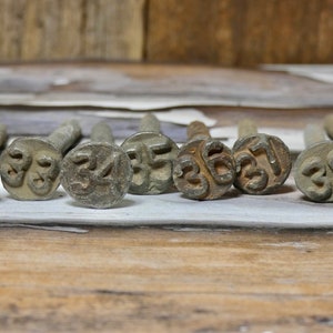 Railroad Date Nails 1912 to 1942 Years Available Rusty Architectural ...