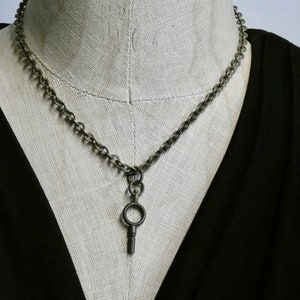 Tiny Vintage Key Necklace, Handcuff Key, Barrel Key, Clock Key - Etsy