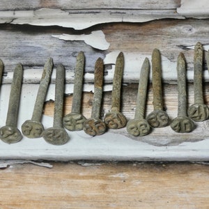 Railroad Date Nails 1912 to 1942 Years Available Rusty Architectural ...