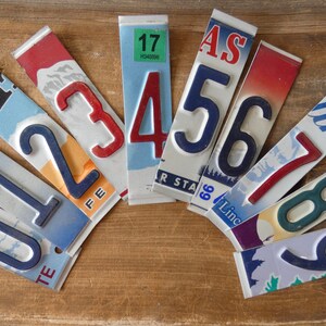 License Plate Number 2 Precut Number TWO Ready for Crafting Repurposed ...