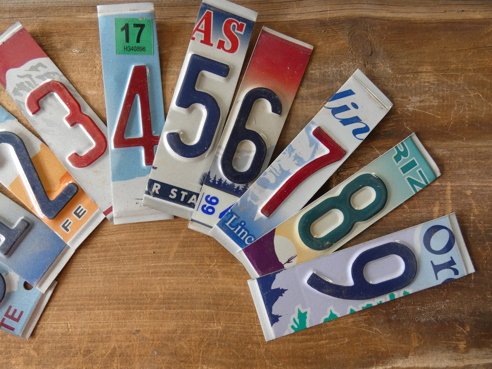 License Plate Number 8 Precut Number EIGHT Ready for | Etsy