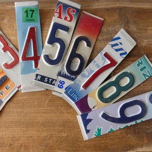 License Plate Number 2 Precut Number TWO Ready for Crafting Repurposed ...