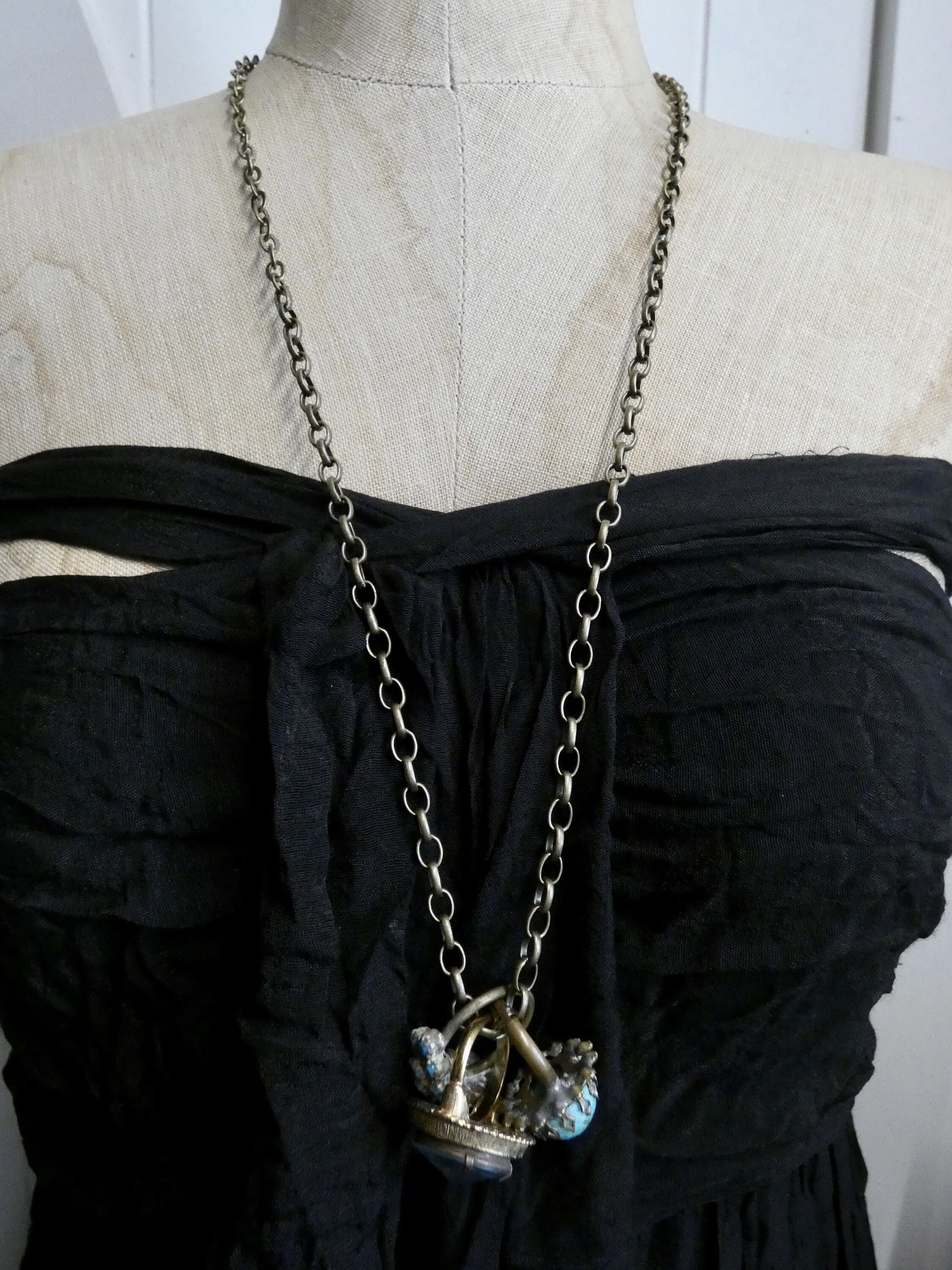 One of a Kind Vintage Charm Necklace with repurposed vintage | Etsy