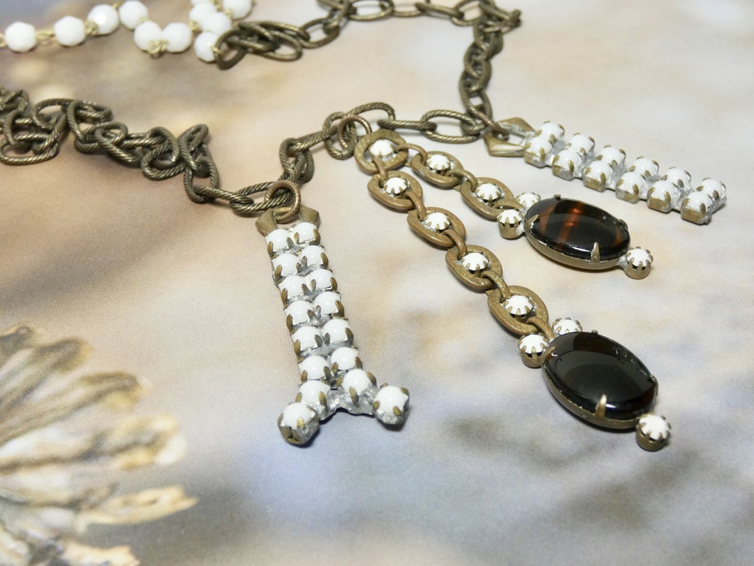 One of a Kind Vintage Eclectic Charm Necklace - Etsy