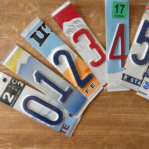 License Plate Number 6 Precut Number SIX Ready for Crafting Repurposed ...