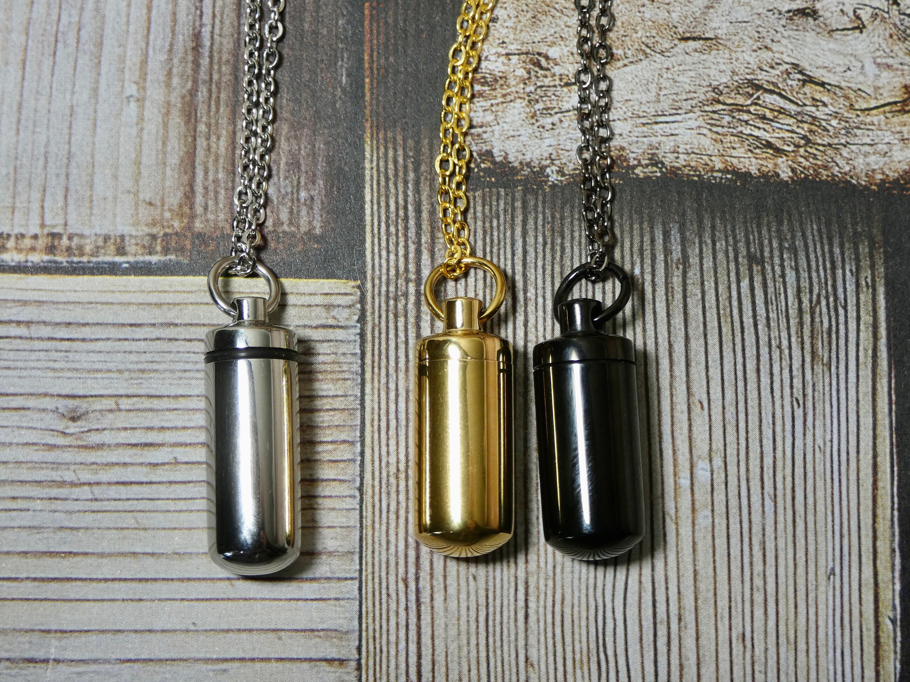 Urn Necklace Capsule Necklace Cremation Pendant for Human or | Etsy