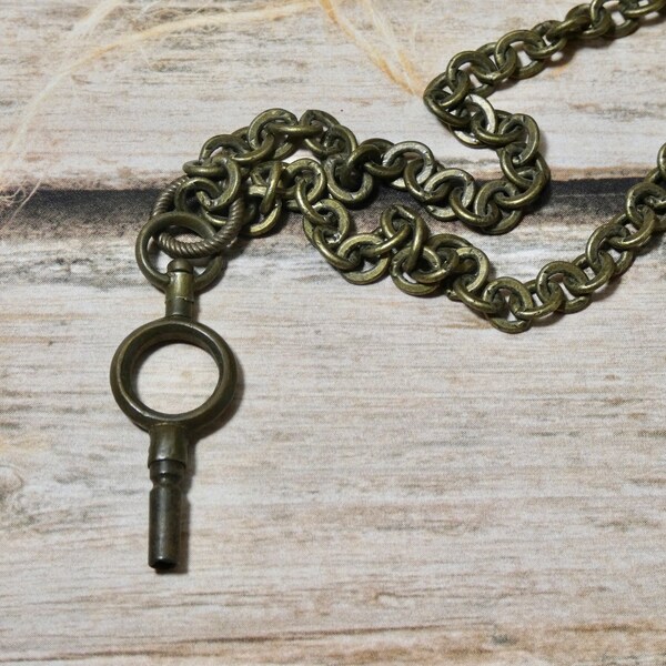 Vintage Key Necklace - Etsy