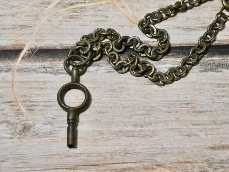 Tiny Vintage Key Necklace Handcuff Key Barrel Key Clock Key - Etsy