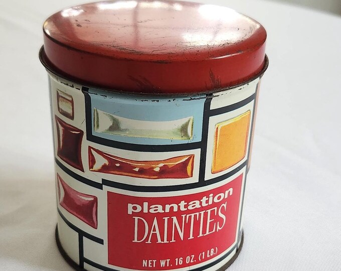 Vintage Plantation Dainties Tin - Retro Plantation Chocolate Co ...