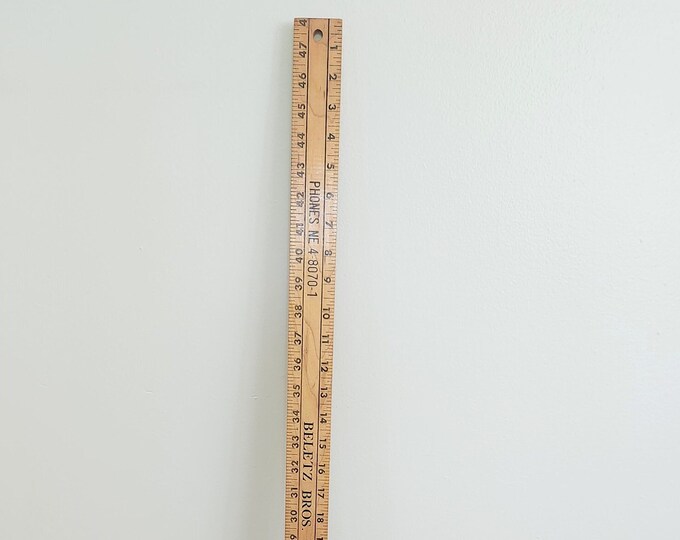 Vintage Beletz Bros. Glazing Co. 48-inch Advertising Yardstick ...