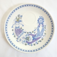 Vintage Scandinavian Midcentury Figgjo Rose Plate - Etsy
