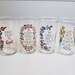 Vintage Flowers & Religious Sentiments Libbey Glass Glassware - Set of ...