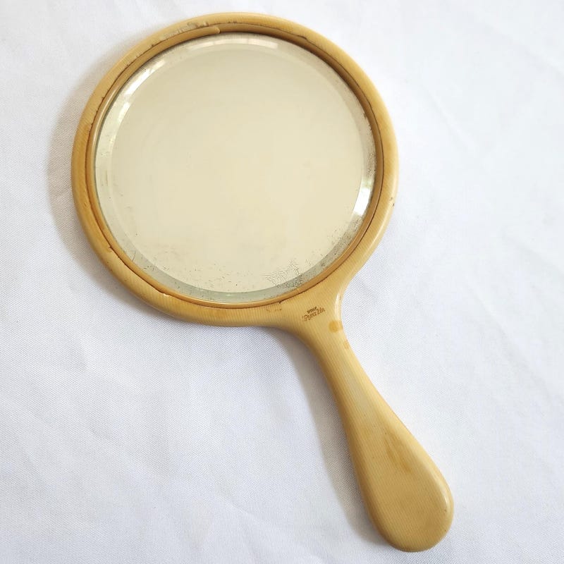 Vintage 1920s Hand Mirror - Etsy