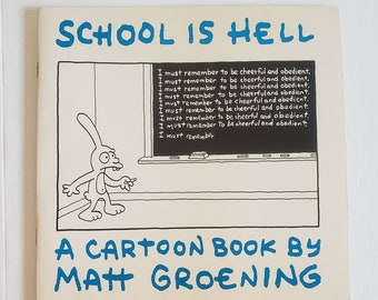 Work is Hell A Cartoon Book by Matt Groening Vintage 1980's 1990's ...