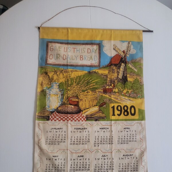 1980 Calendar - Etsy