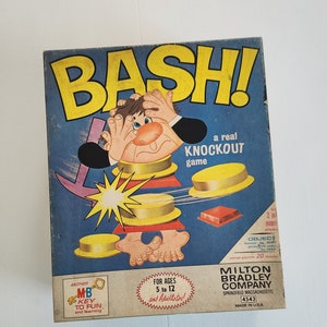 Vintage Bash A Real Knockout Game Retro 1960s Milton Bradley Kooky ...