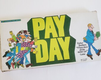 Vintage Pay Day Board Game - Etsy