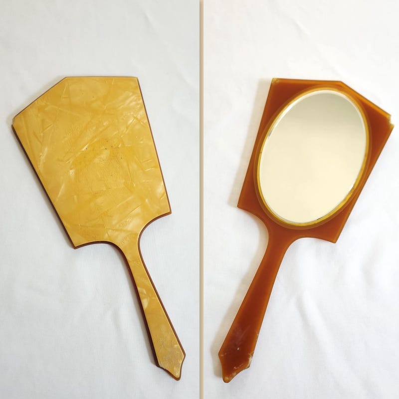 Hand Mirror 1930s - Etsy