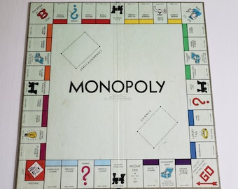 Old monopoly game | Etsy