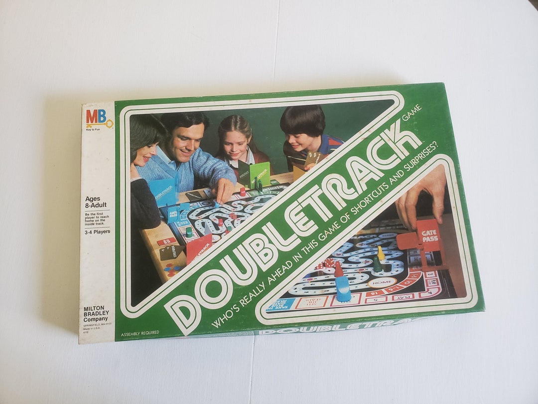 Vintage Doubletrack Game --- Retro 1980s Milton Bradley Sneaky ...