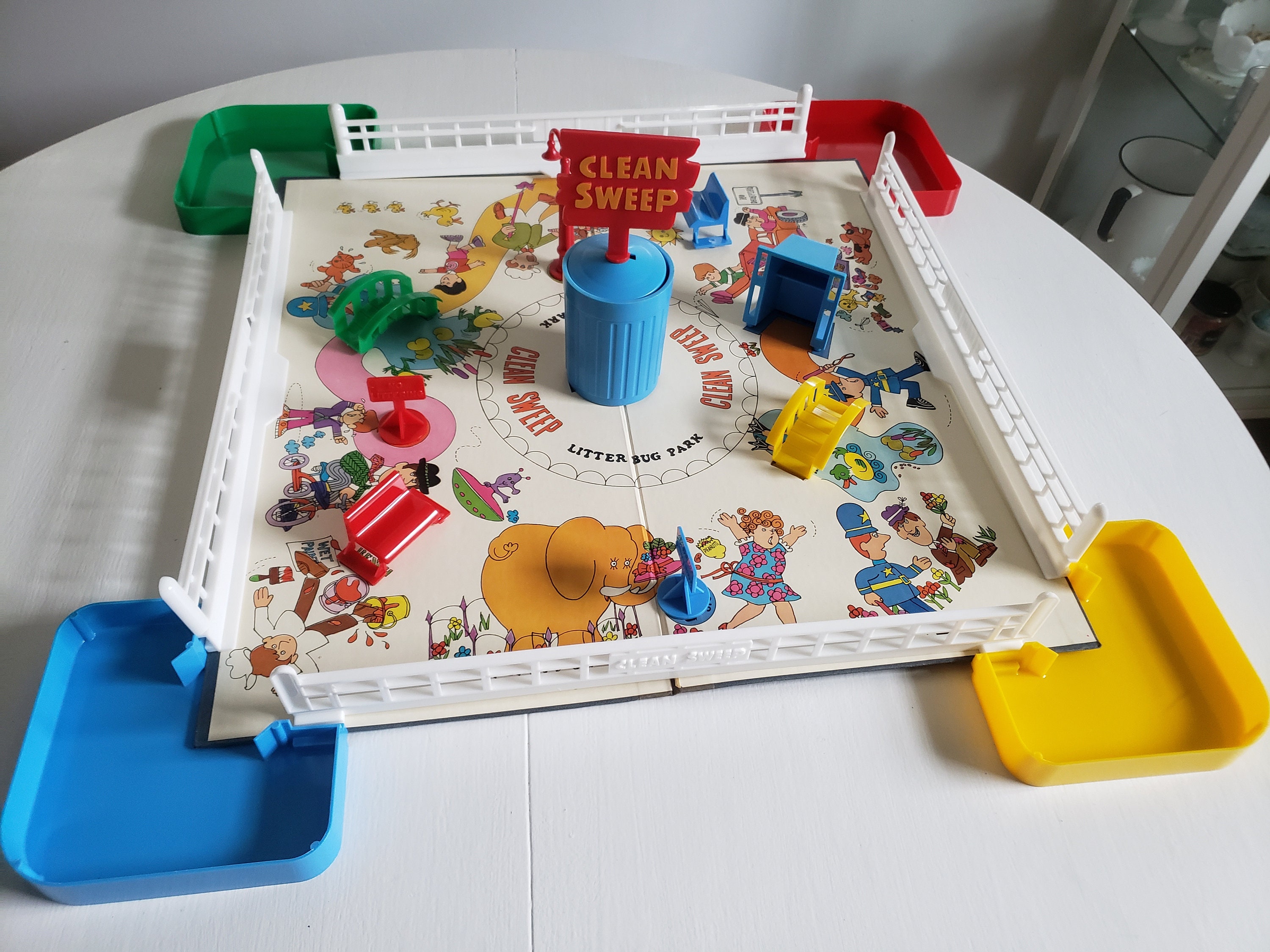 Vintage Clean Sweep Board Game --- Retro 1960s Schaper Plastic Toy No ...