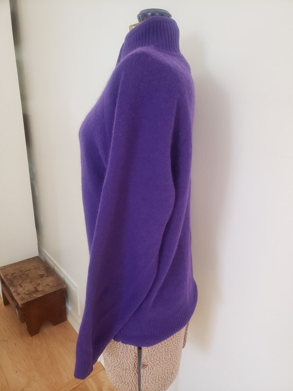 Vintage Jennifer Moore Classic Purple Angora & Lambsw… - Gem
