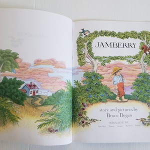 Jamberry by Bruce Degen Vintage 1980s 1990s Cute Bear & Boy Children's ...