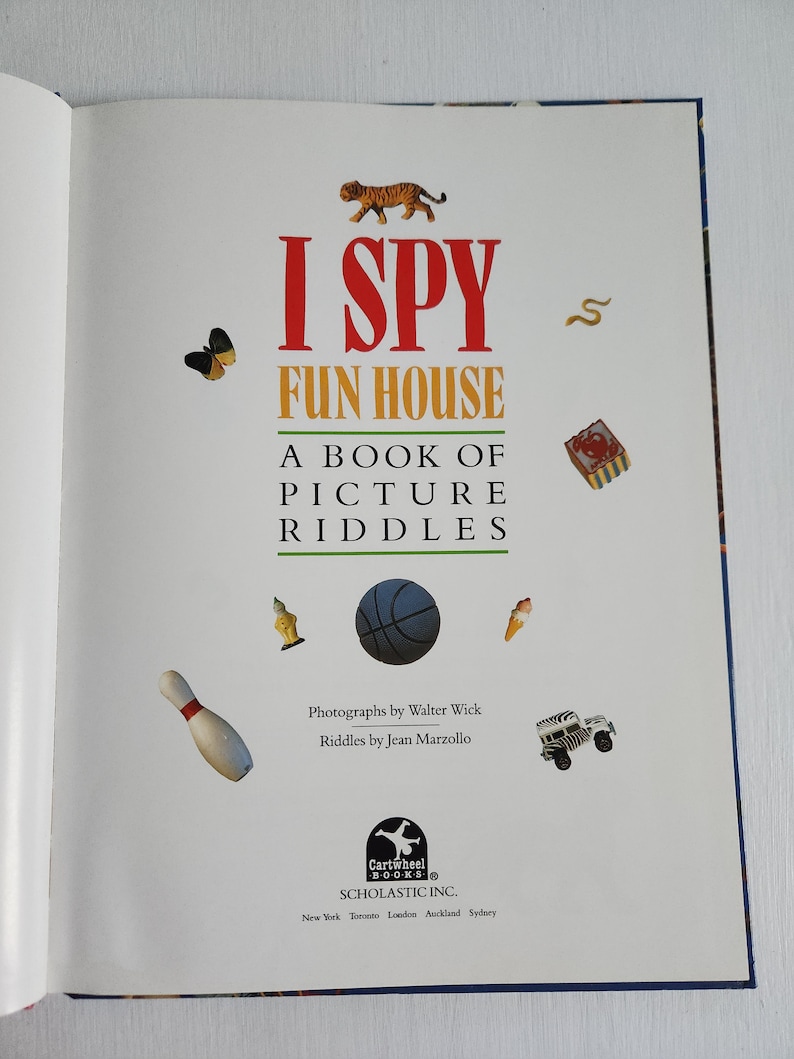 I Spy Fun House A Book of Picture Riddles Vintage - Etsy
