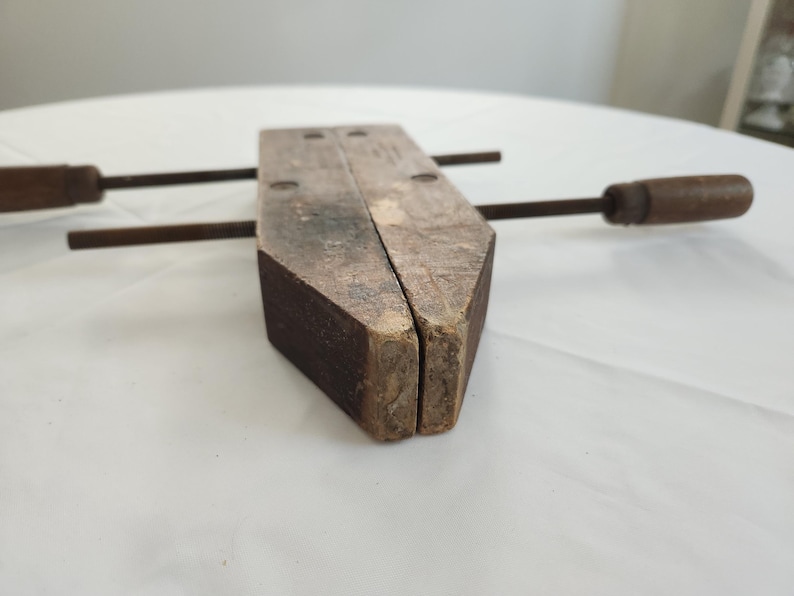 Antique Jorgensen Adjustable Clamp Co. Wood & Metal Bookbinding Clamp ...