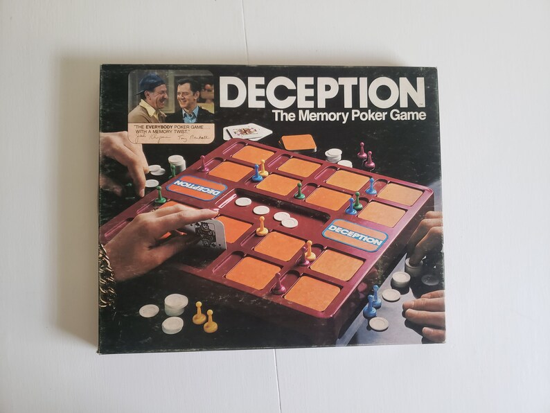 Vintage Deception the Memory Poker Game Vintage | Etsy