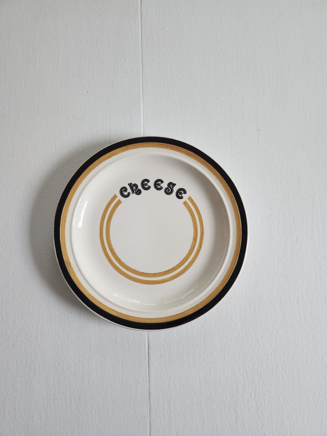 Vintage Cheese Plate --- Retro 1960s 1970s Style Little Cheese ...