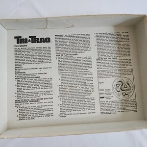 Vintage Tri-trac Board Game --- Retro 1980s Milton Bradley Tile Games ...