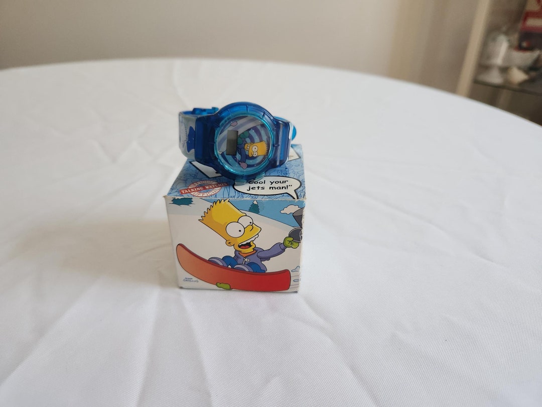 Vintage the Simpsons Bart Snowboarding Digital Watch --- Retro 2000s ...