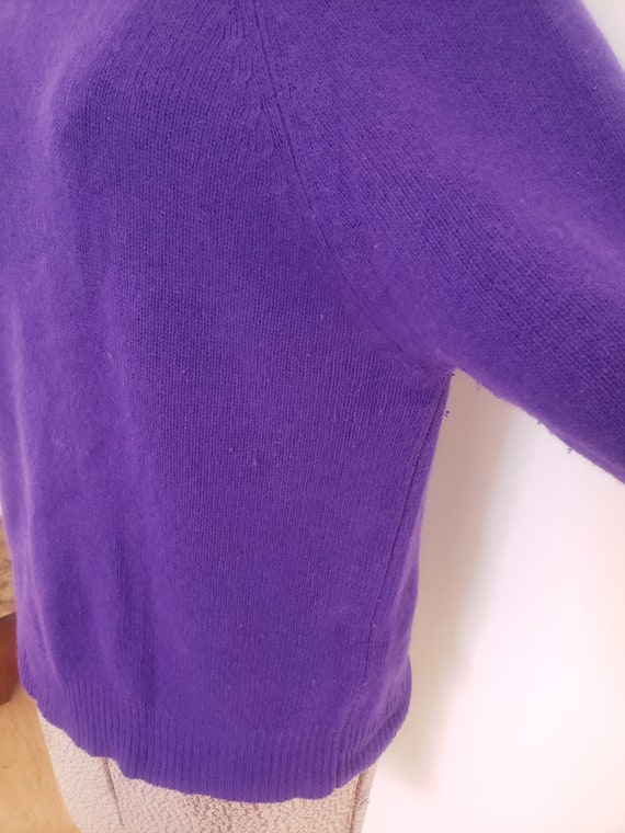 Vintage Jennifer Moore Classic Purple Angora & Lambsw… - Gem