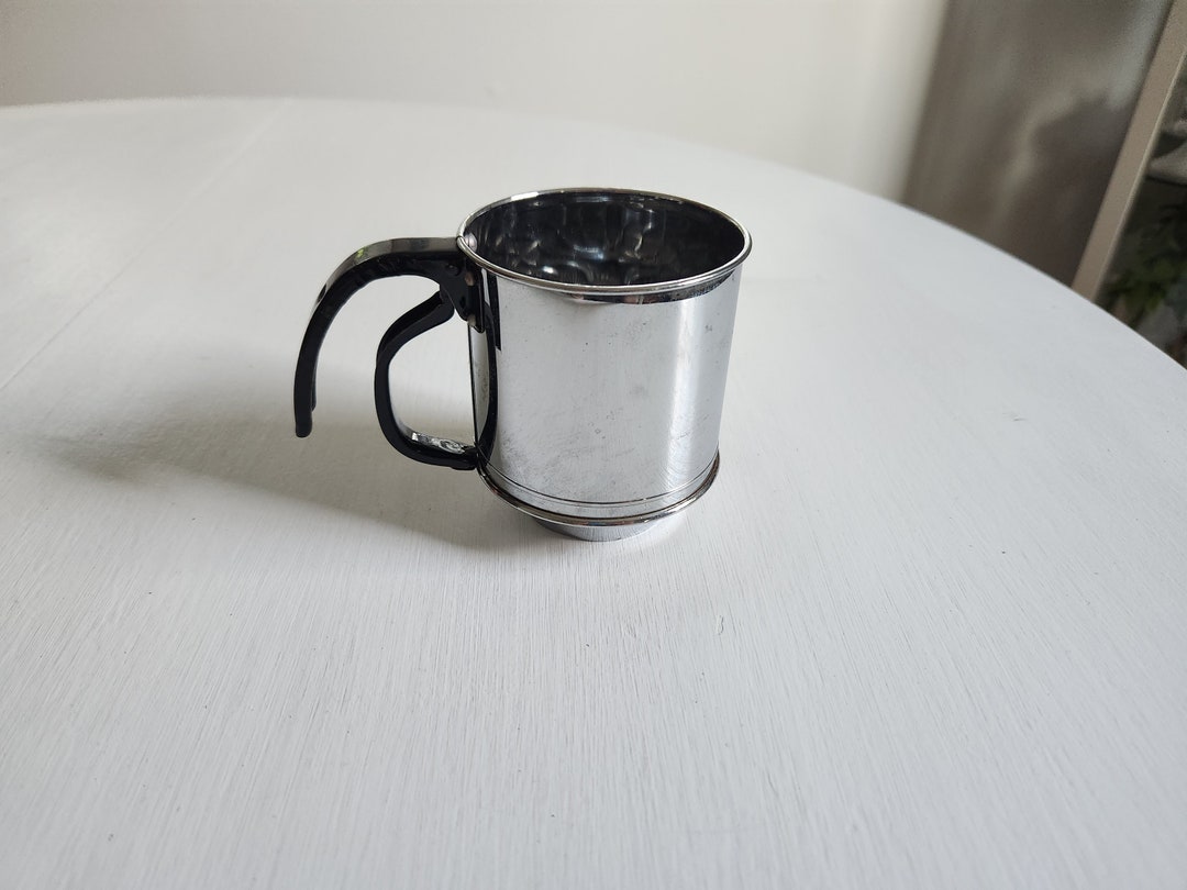 Vintage Chrome Metal Small Hand Sifter --- Reteo 1950s Futuristic ...