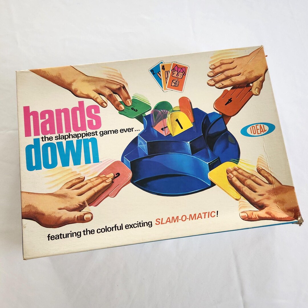 Vintage Hands Down Game - NO CARDS - Retro 1960s Ideal Toy Corp Slam-o ...