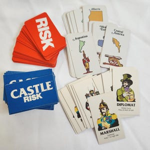 Vintage Risk & Castle Risk Two-in-one Board Game --- Retro 1980s 1990s ...