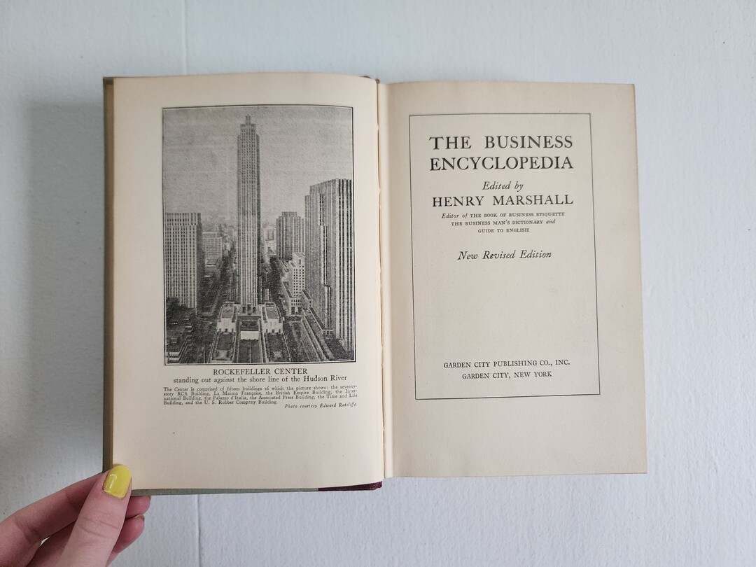 The Business Encyclopedia by Henry Marshall Vintage 1940s 1950s ...