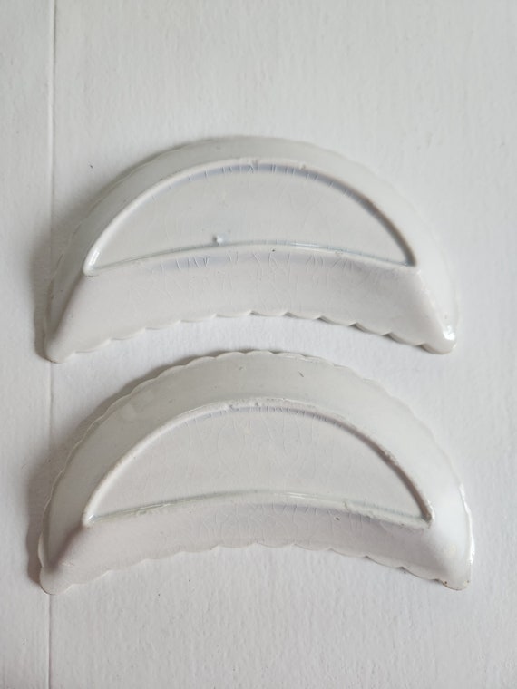 Antique Blue Sakura Curved Fish Bone Dishes - Set of … - Gem