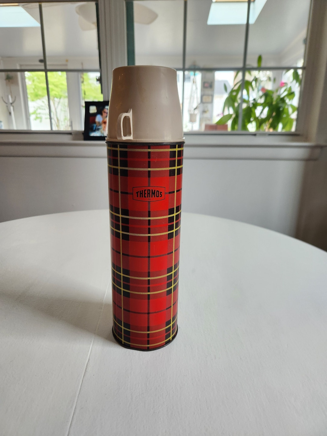 Vintage Thermos Red Tartan Plaid Bottle No. 2442 --- Retro 1960s ...