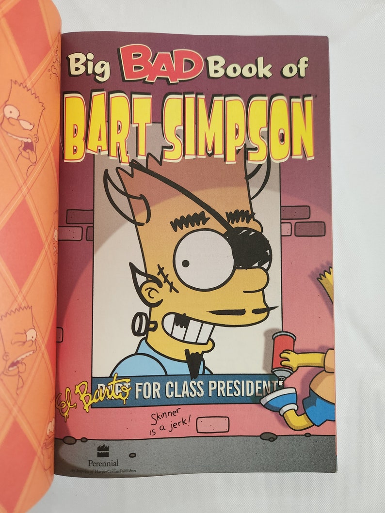 Big Bad Book of Bart Simpson Comic Book - Vintage 1990s 2000s Classic ...